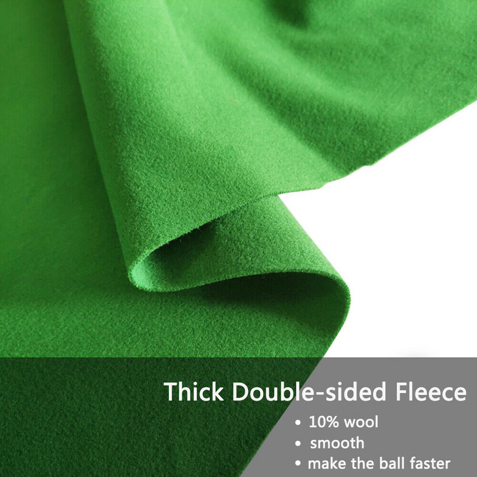 Pool Table Cloth 7/8/9ft Table Worsted Felt Billiard Cloth w/ PRE-CUT ...