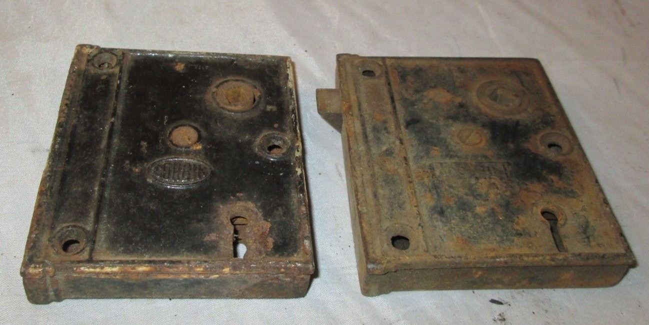 2 CORBIN ANTIQUE Deadbolt Mortise door locks | eBay