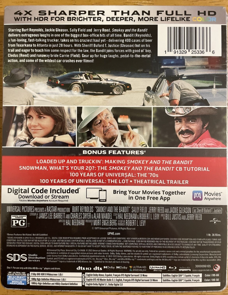 SMOKEY AND THE BANDIT (4K UHD + BLU-RAY + DIGITAL* - STEELBOOK™ EDITION) | eBay