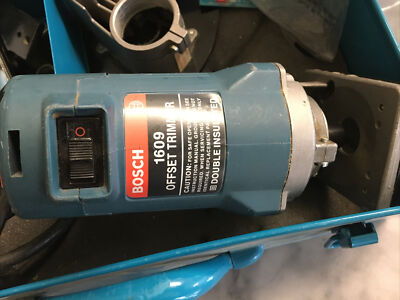 Bosch 1609 laminate trimmer router kit with offset, tilt underscribe ...