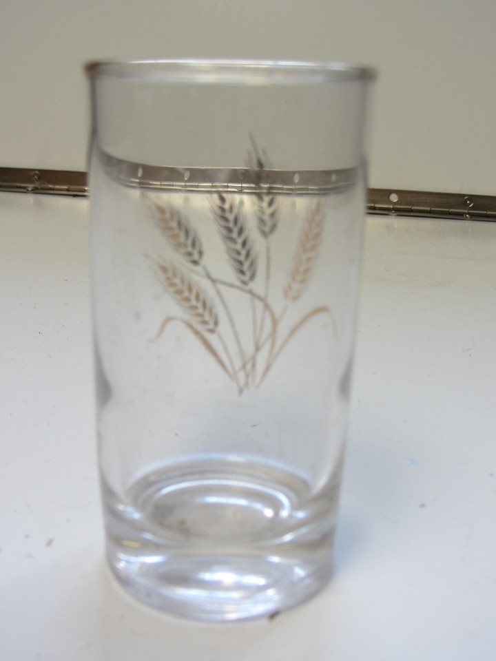VINTAGE GOLDEN WHEAT DESIGN DOUBLE SHOT GLASS OR JUICE GLASS | eBay