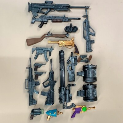 17pcs Weapons Guns Deluxe Accessory Munitions Pack 2 For 7'' Figures ...