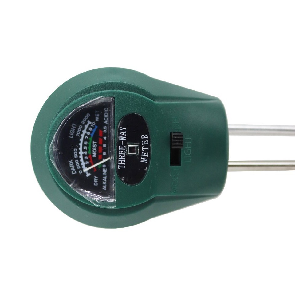 3-in-1 Soil Tester Measure Moisture pH Light Intensity Tool for Garden ...
