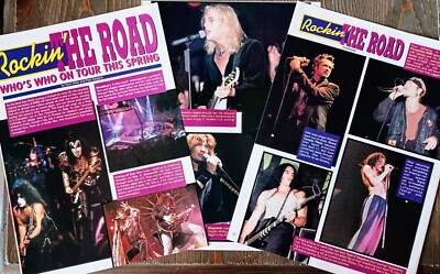 1997 ROAD TOUR~ORIG 6-PAGE POSTER~MAGAZINE PINUP~MEGADETH/TYPE O ...
