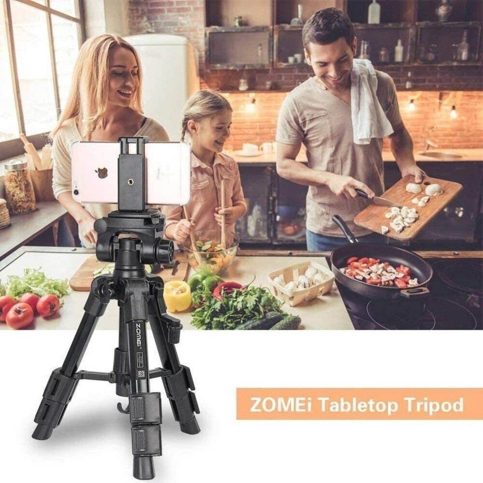 ZOMEI Q100 Mini 20" Portable Tripod Tabletop Stand Holder For DSLR ...