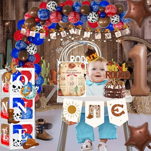My First Rodeo Decorations Boy, First Rodeo Birthday Decorations ...