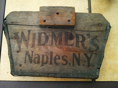 VINTAGE WIDMER'S, NAPLES, N.Y. ADVERTISING WOOD SIGN | eBay