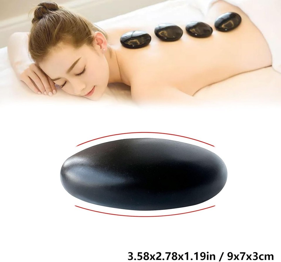 3-Piece Portable Hot Stone Massage Set - Stress Relief & Muscle Therapy ...