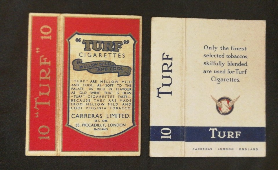 1950's Turf cigarettes paper box x2 diff for collection only | eBay