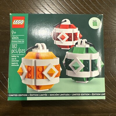LEGO 40604 Christmas Decor Ornaments Set Limited Edition 182pcs FAST ...