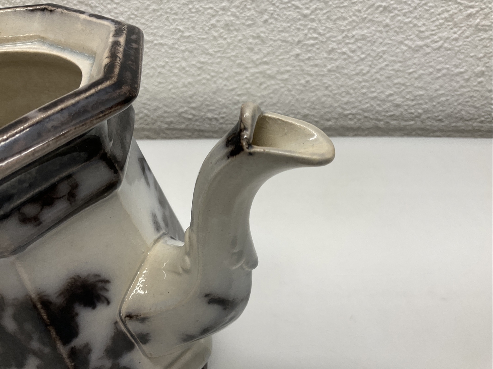 Antique Mulberry Corean by P.Walker teapot circa 1840's 9” Tall Good ...