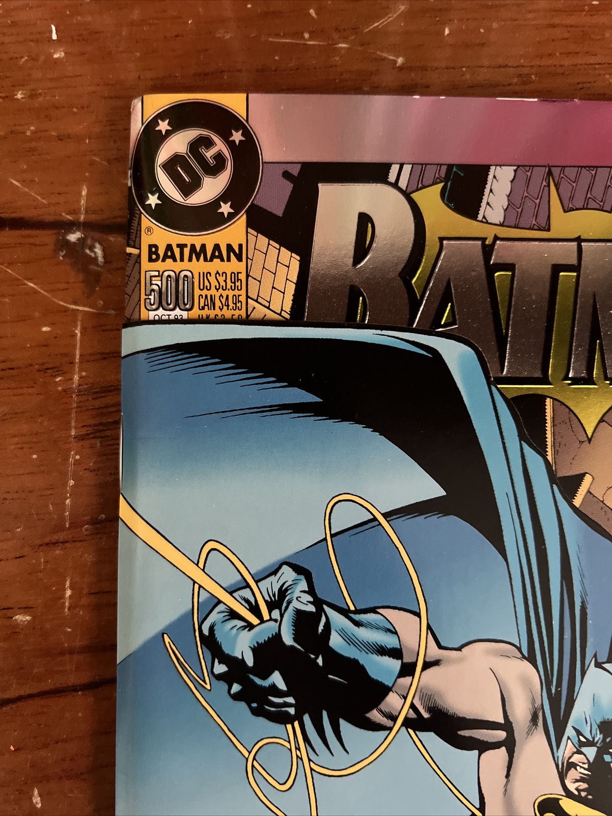 BATMAN #500 (KNIGHTFALL #19) Signed by Joe Quesada and Kevin Nowlan w ...