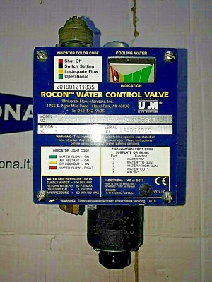 Rocon Water Control Valve 24VDC WSV S 4 H 7 E3A5D3 D1 N E6C2 (new old ...