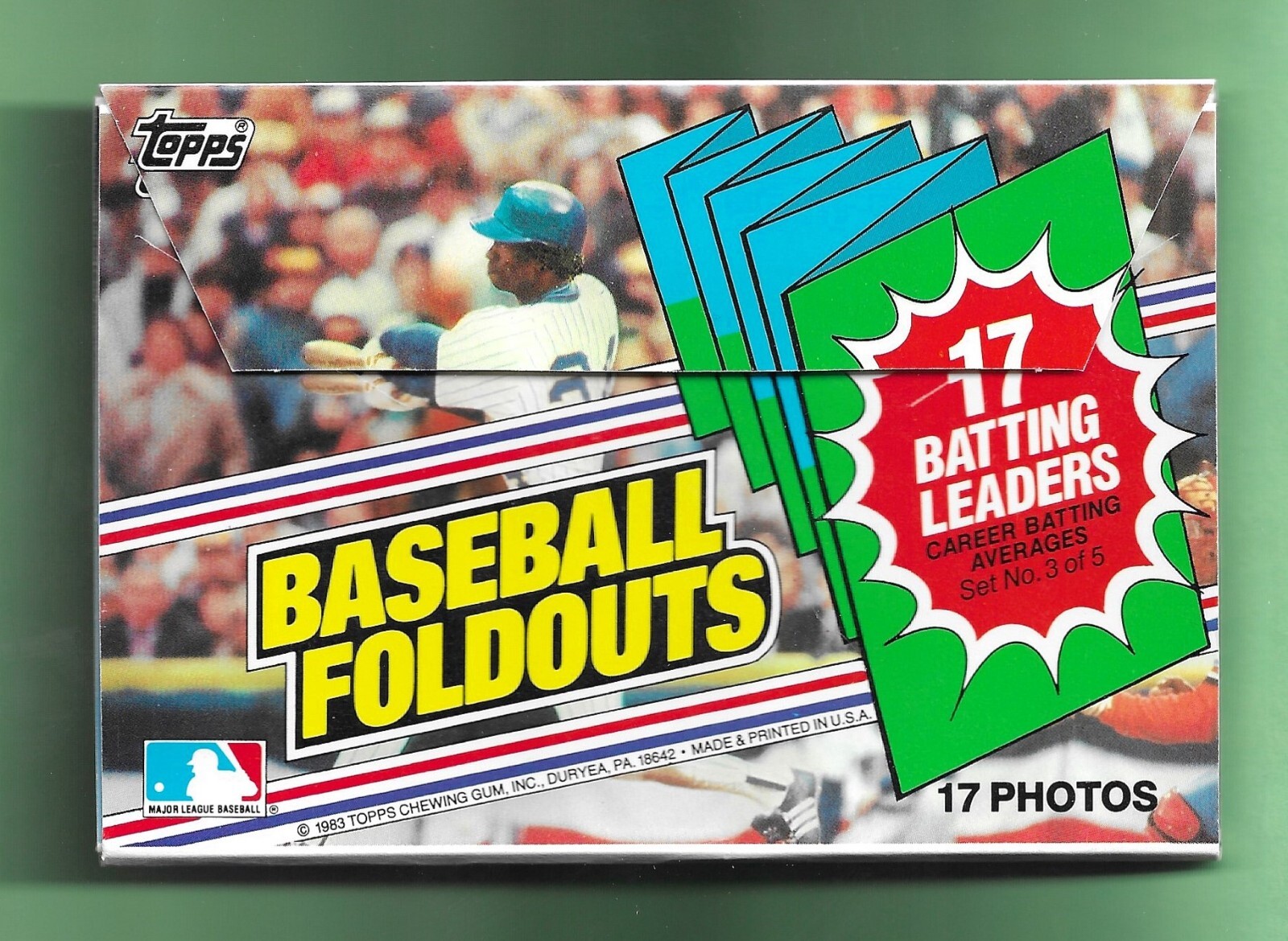 1983 Topps Baseball OVERSIZED FOLDOUTS 17 BATTING LDRS ROD CAREW ANGELS ...