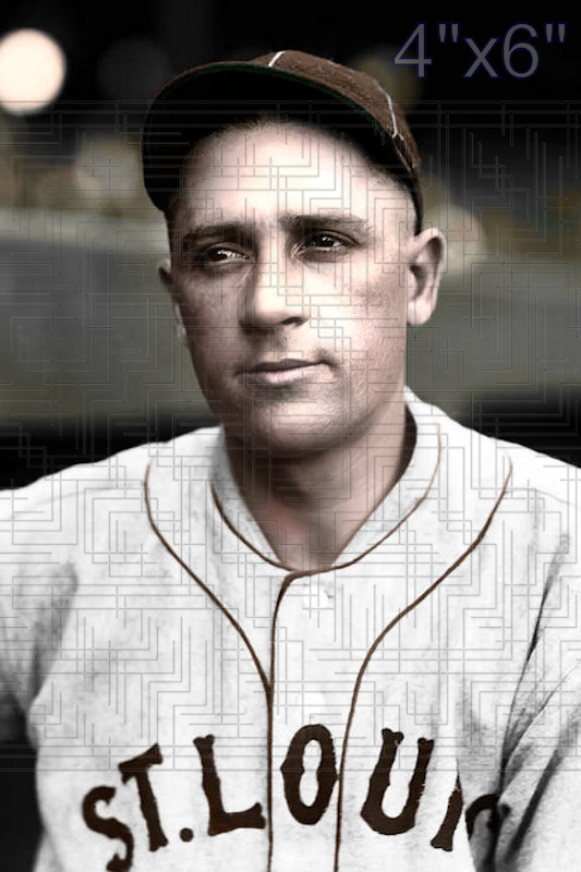 Tony Rego - 1925 St. Louis Browns - choose a style - colorized print | eBay