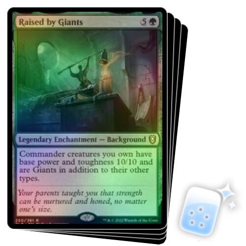 FOIL RAISED BY GIANTS X4 Commander Legends: Battle For Baldur's Gate ...