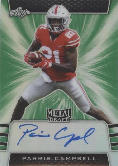 2019 Leaf Metal Draft - Parris Campbell #BA-PC1 Green /10 (AU, RC) for ...