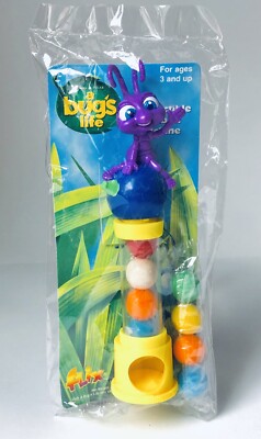 Vintage 1998 Flix BUG’S LIFE Mini Bubble Gum Gumball 6” Candy Container ...