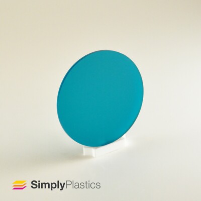 Perspex® Laser Cut Azure Blue S2 7T1F Frosted Acrylic Plastic Disc ...