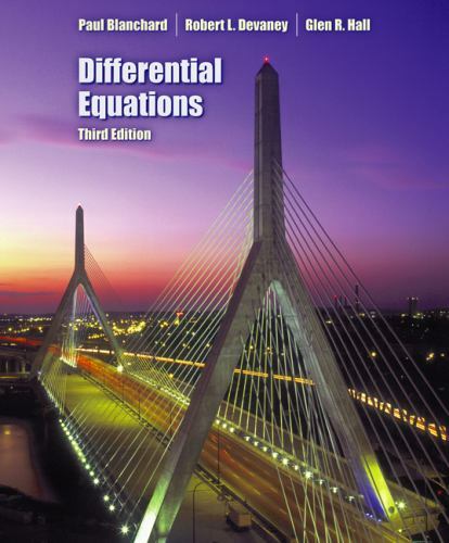 Differential Equations by Glen R. Hall, Robert L. Devaney and Paul ...