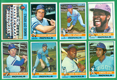 1976 TOPPS KANSAS CITY ROYALS TEAM SET NRMT NL WEST CHAMPS BRETT 2ND | eBay