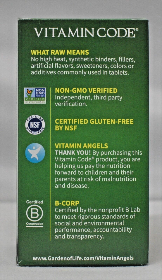 Raw Calcium 120 Caps Vitamin Code Whole Food Vegan Calcium Garden Of ...