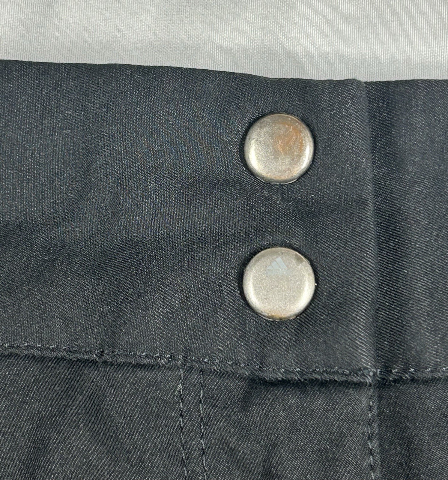 Adidas Shorts Women's Size 8 Black Casual Belt Loops Metal Adidas Logo ...