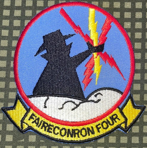 USN Faireconron Four Fleet Air Recon Sq Patch Hook & Iron-On Repro New ...