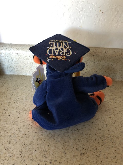 Disney 1999 Tigger & Goofy Grad Nite Graduation Beanie Bag Plush -set ...