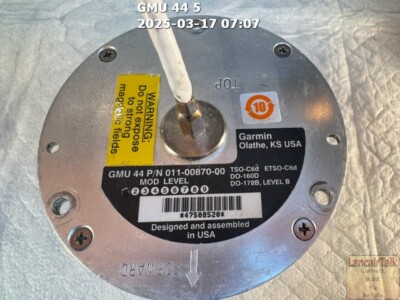 011-00870-00 Garmin GMU-44 Magnetometer with Mod 1 TSO'd Serviceable | eBay
