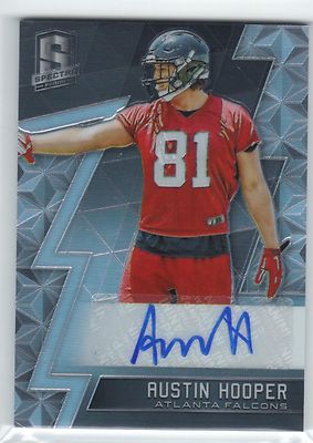 Austin Hooper 2016 Panini Spectra Auto RC card #'d 22/199 Atlanta ...