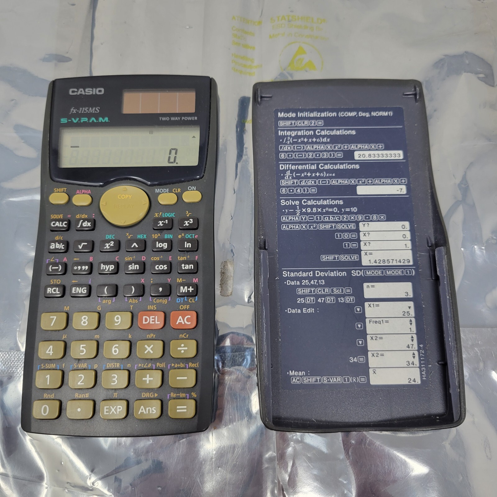 Casio FX-115MS Scientific Calculator for sale online | eBay
