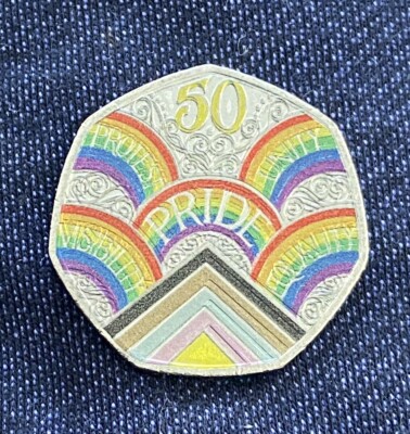 Brand New Pride 🌈 50p 2022 Coin Sale Uncirculated Uk 🇬🇧 Rare ...