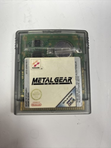 Metal Gear Solid MGS Nintendo Game Boy Colour CART ONLY | eBay Australia