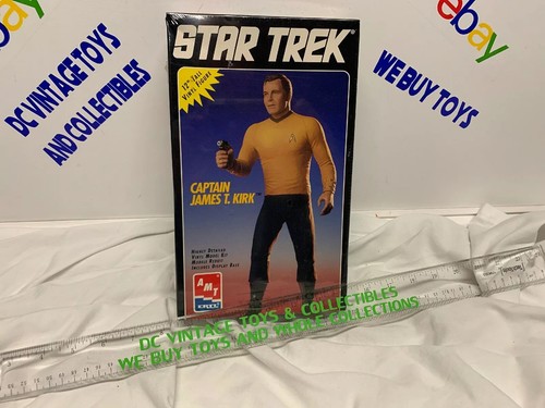 1994 AMT Star Trek Captain James T. Kirk Vinyl Figure Model Kit Still ...