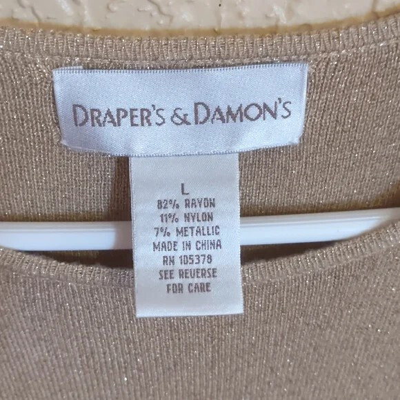 Used, Women’s L Shimmery Stretchy Sleeveless Pullover, by Draper’s ...