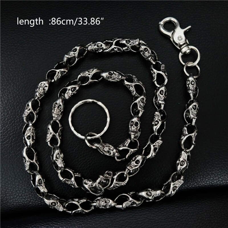 Punk Jean Chain Cool Skull Punk Trouser Chain For Bike Jean Gothic Rock ...