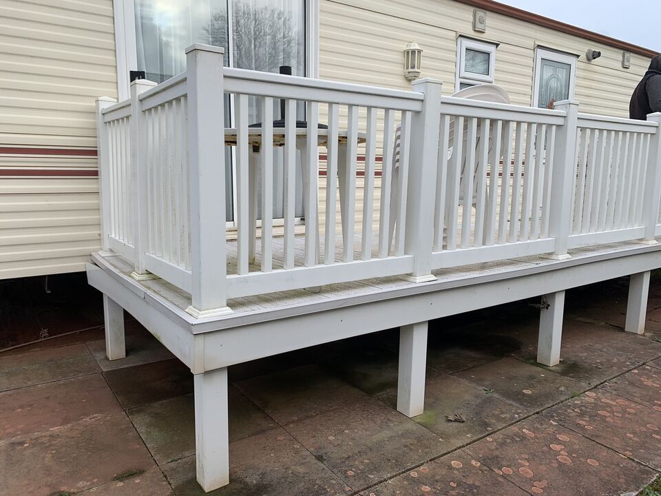Static Caravan Decking 20x6Ft Side Decking UPVC | eBay UK