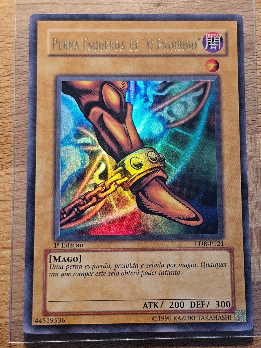 Exodia Perna Esquerda Right Arm Of The Forbidden One By HammerDA On
