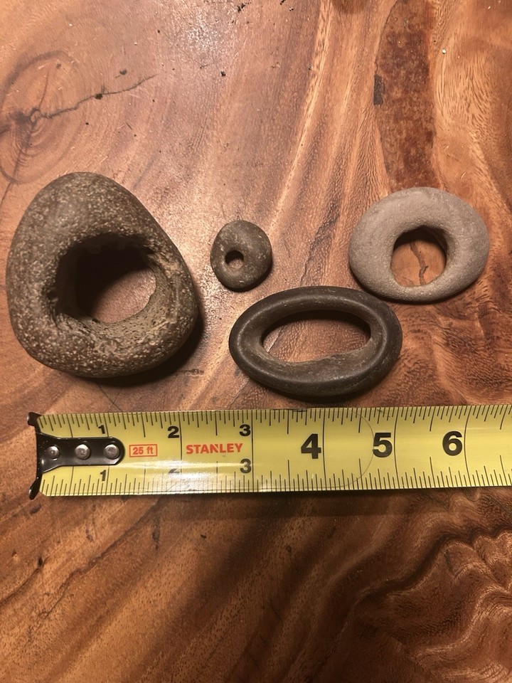Native American Indian Stone Net Weights Artifact Pacific Northwest ...