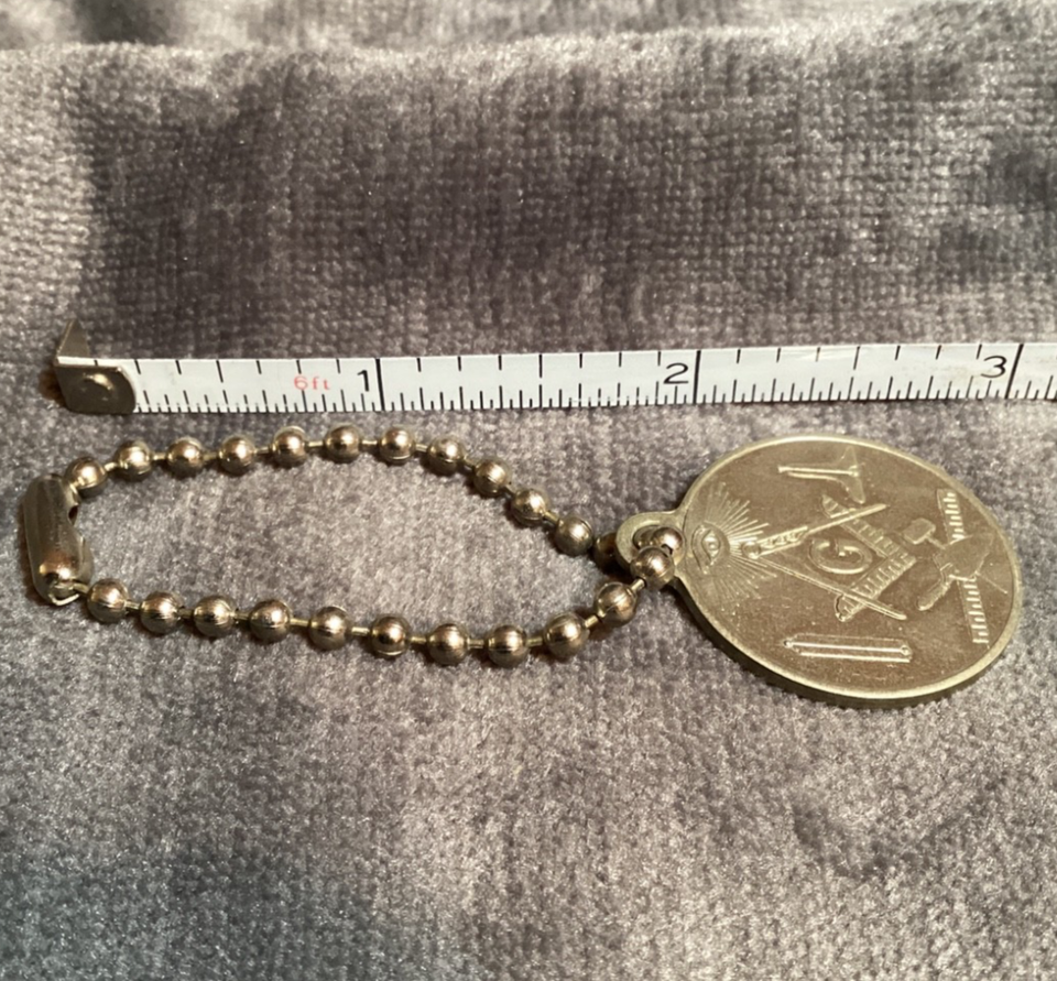 MADE A MASON Masonic Symbol Coin Key Chain - Token - Nickel | eBay