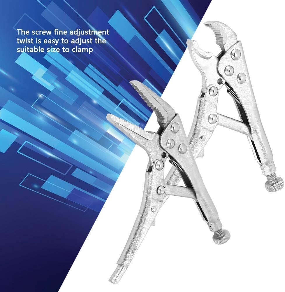 2pc Mini Locking Long Nose Mole Vice Welding Grip Clasp Small ...