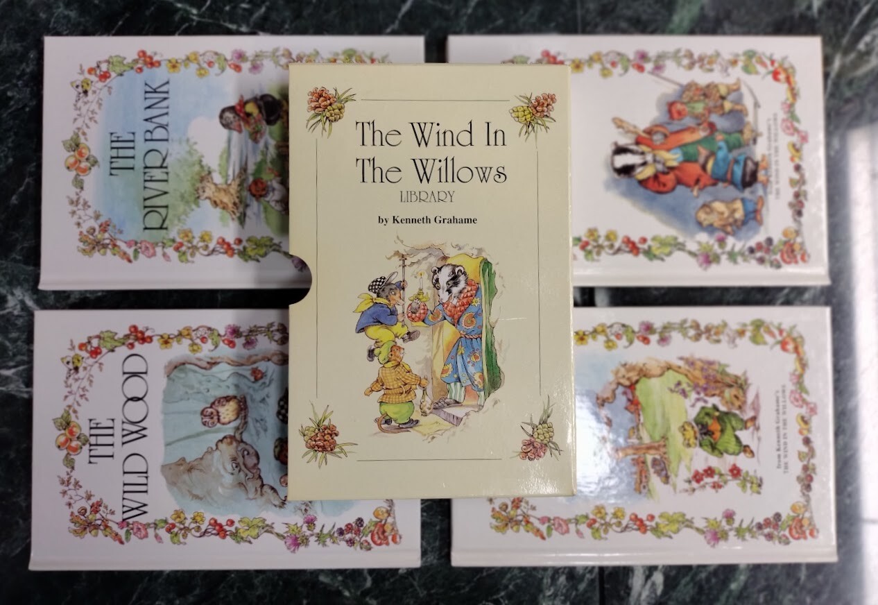 1994 The Wind in The Willows Library by Kenneth Grahame 4 Hardcover W ...