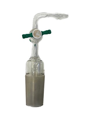 Laboratory Glass 29/42 90° Angle Flow Control Inlet Adapter 2mm PTFE ...