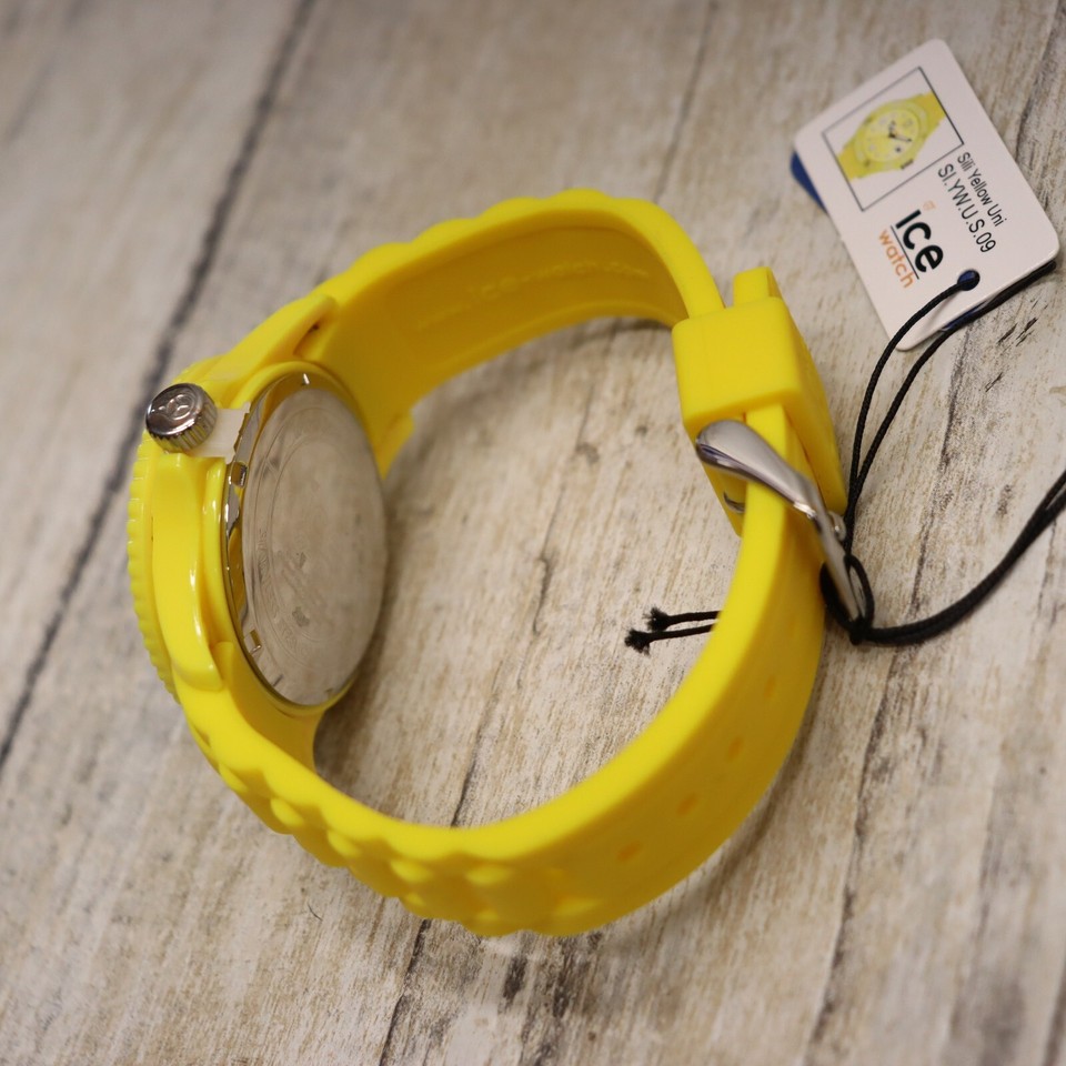 Authentic Ice Watch, Sili Collection, Yellow 43MM Unisex Quartz Watch ...