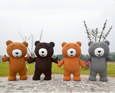 2m Inflatable Teddy Bear Adult Mascot Costume Cosplay Party Outfits ...