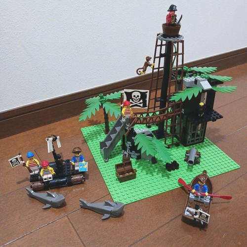 LEGO 6257 Raft Raiders & 6270 Forbidden Island Classic Pirates Lot 1989 ...