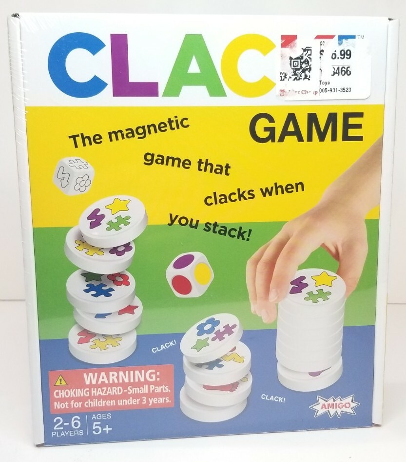 Clack Board Game New Sealed Kids Toy Family Game 5+ Magnet Stacking ...