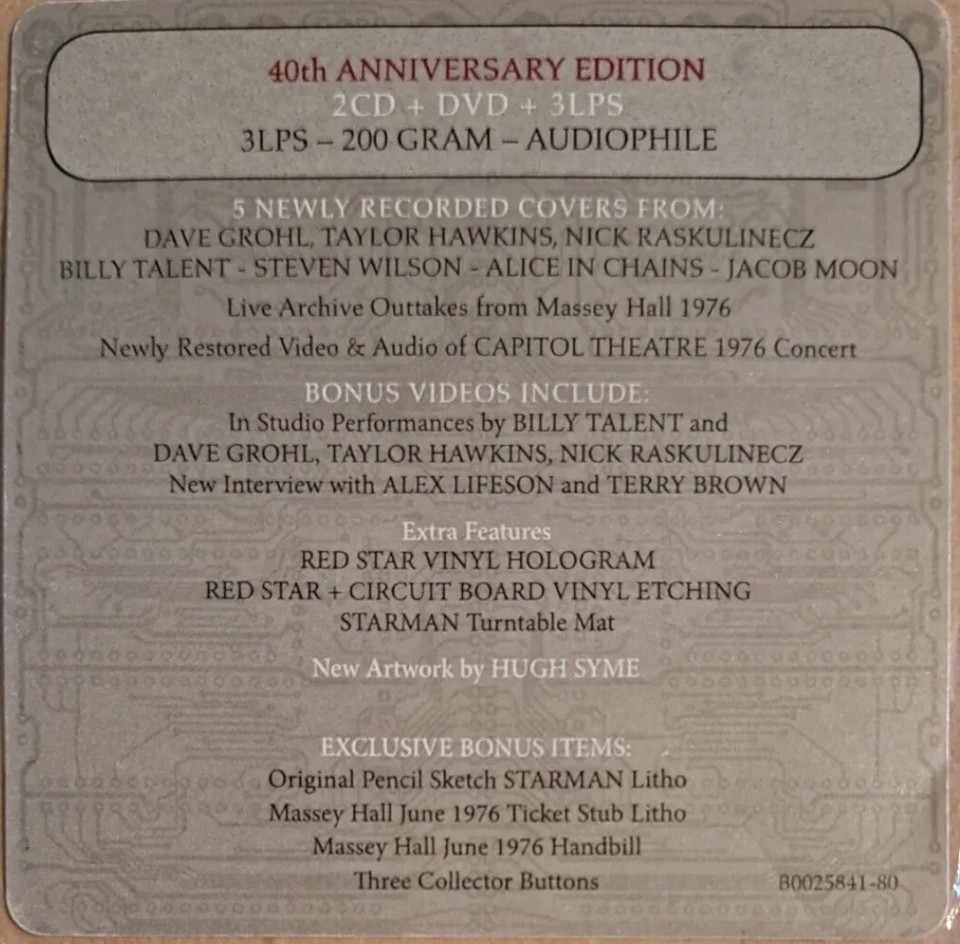 Rush 2112 Super Deluxe 40th Anniversary Box Set 3LP, 2CD, DVD - NEW ...