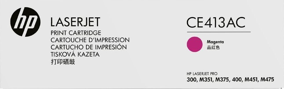 HP GENUINE ORIGINAL CE413AC MAGENTA M 305A Printer Toner Cartridge ...